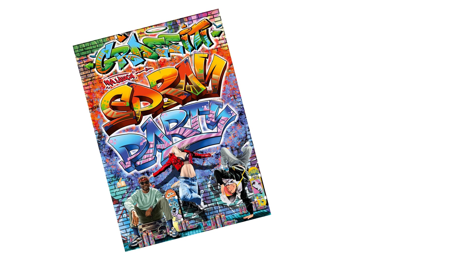 GRAFFITI Malbuch SPRAY PARTY – Kreativ mit Mickey Müller